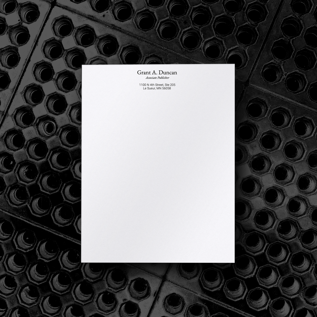 No. 024 | Engraved | Letterhead | Wells & Drew